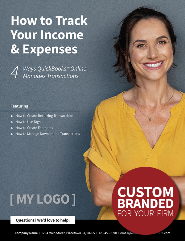 How to Track Your Income & Expenses: 4 Ways QuickBooks™ Online Manages ...